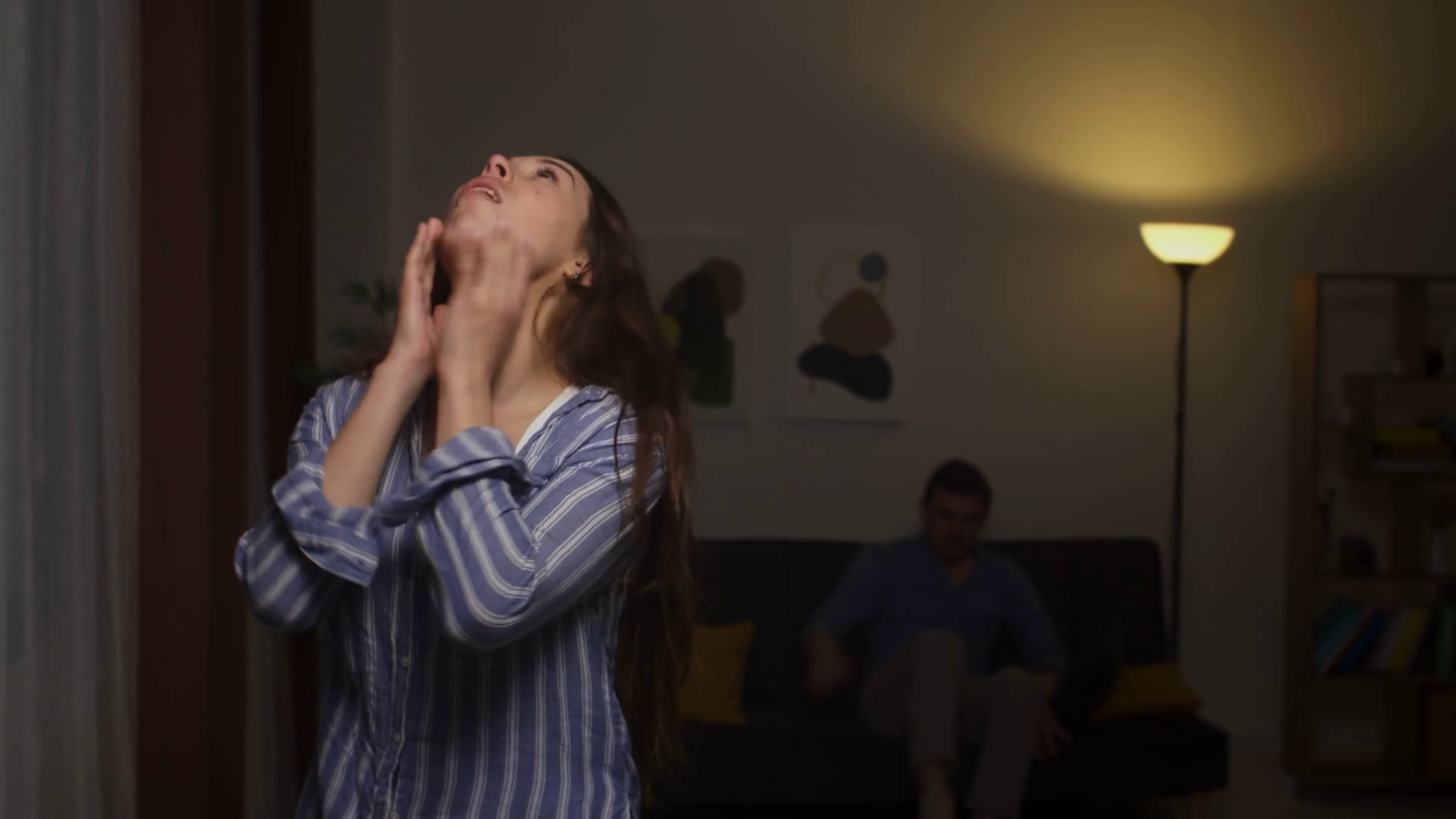 Emotional Anguish Physical Struggle: Young Stock Footage SBV-348916589 ...