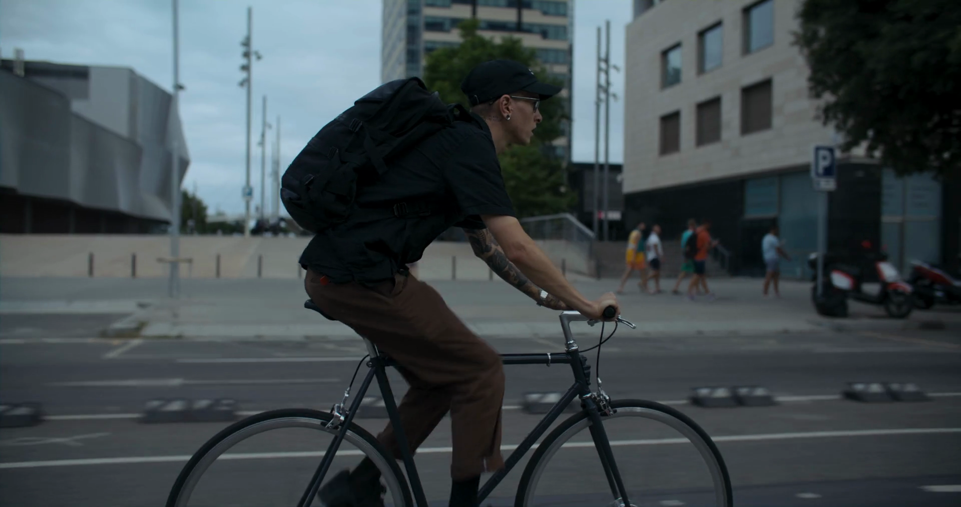 Side Shot Of Stylish Commuter Ride Stock Footage SBV-348877681 ...
