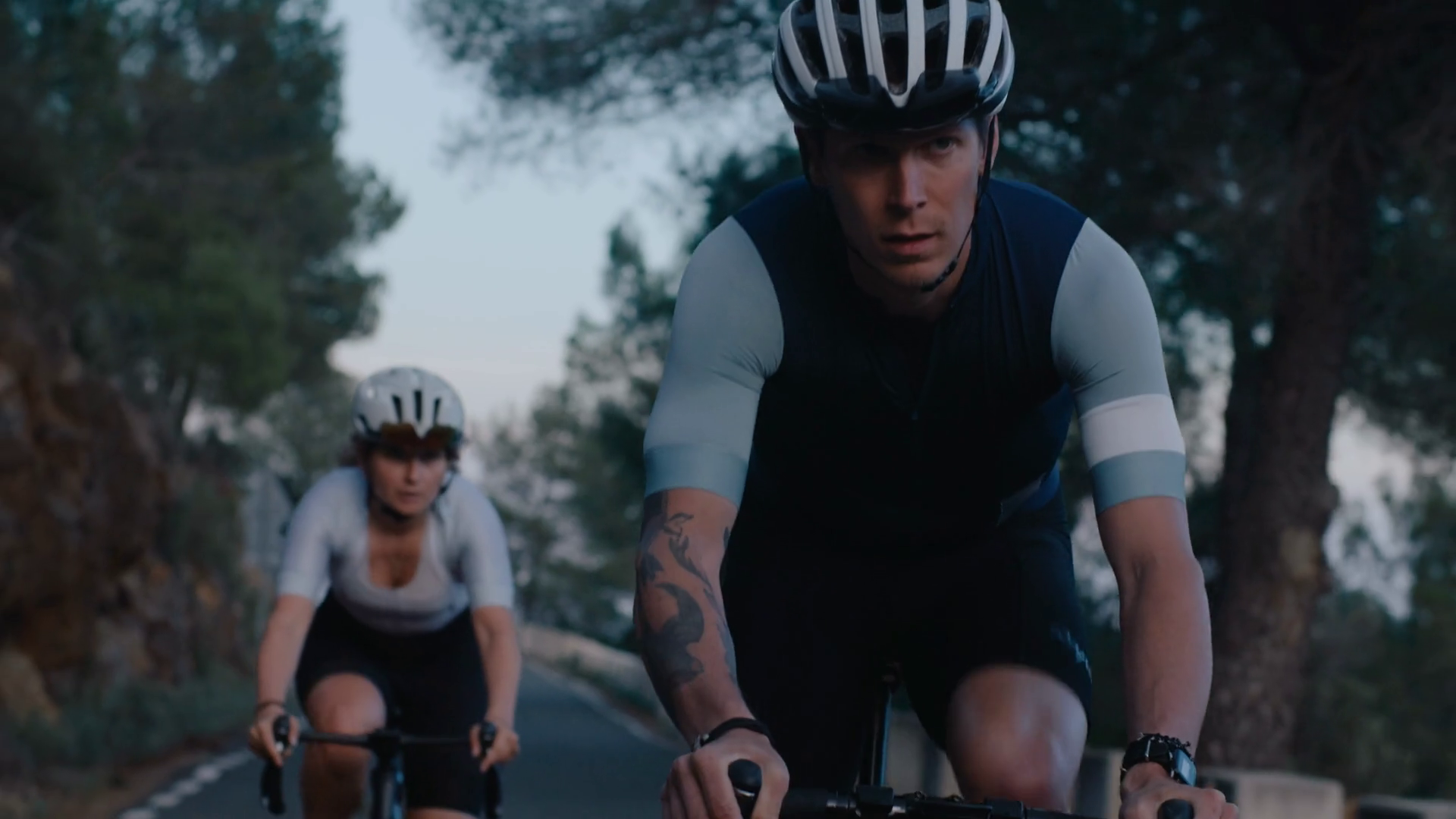 Professional Road Cyclists During Hard Stock Footage SBV-347633110 ...