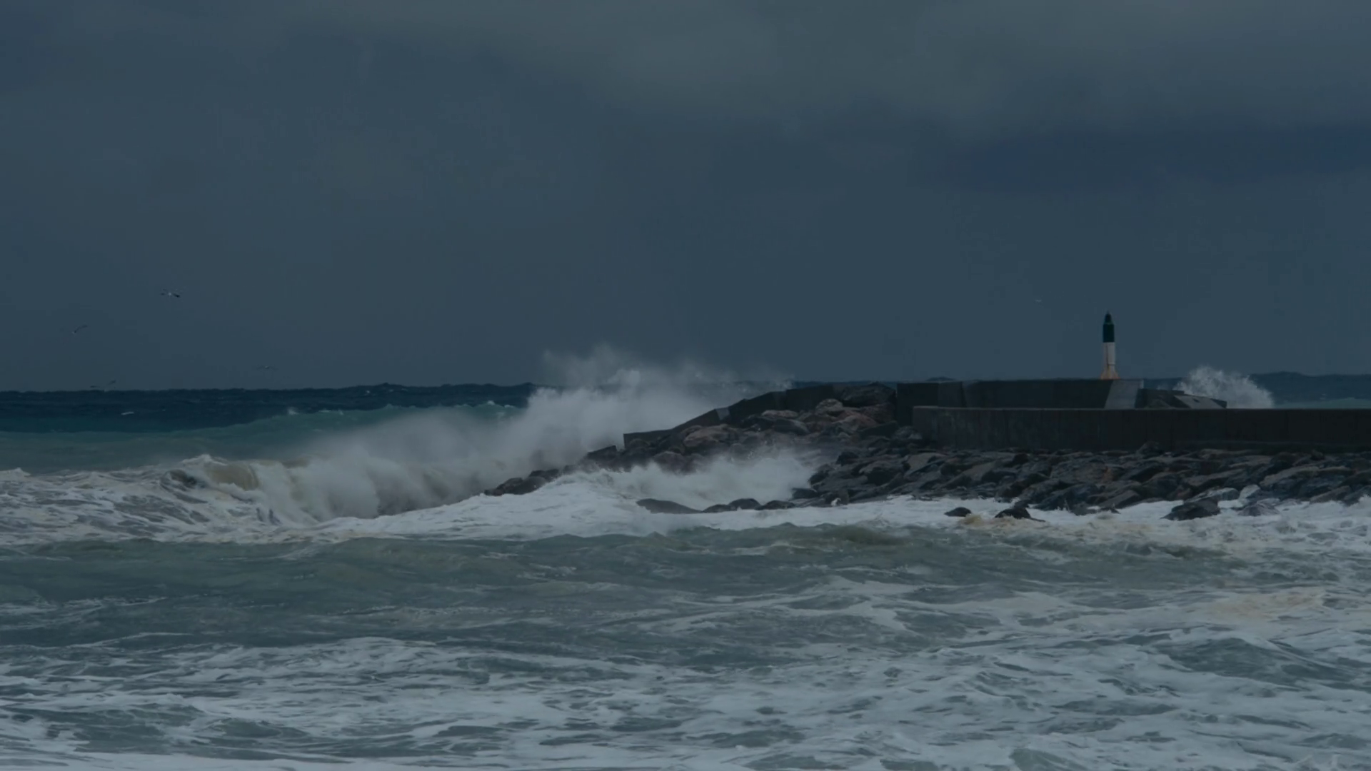 Dramatic Stormy Extremely Windy Day In Stock Footage SBV-347749546 ...