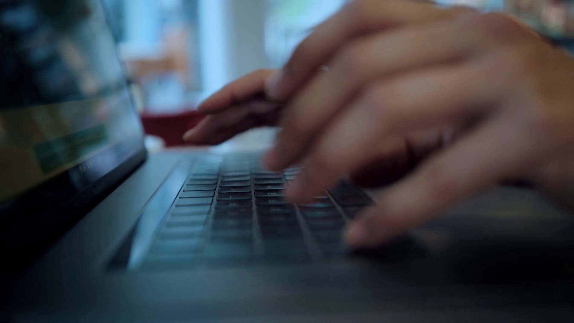 Female Hands Type Code On Laptop Keyboard Stock Footage SBV-337834463 ...