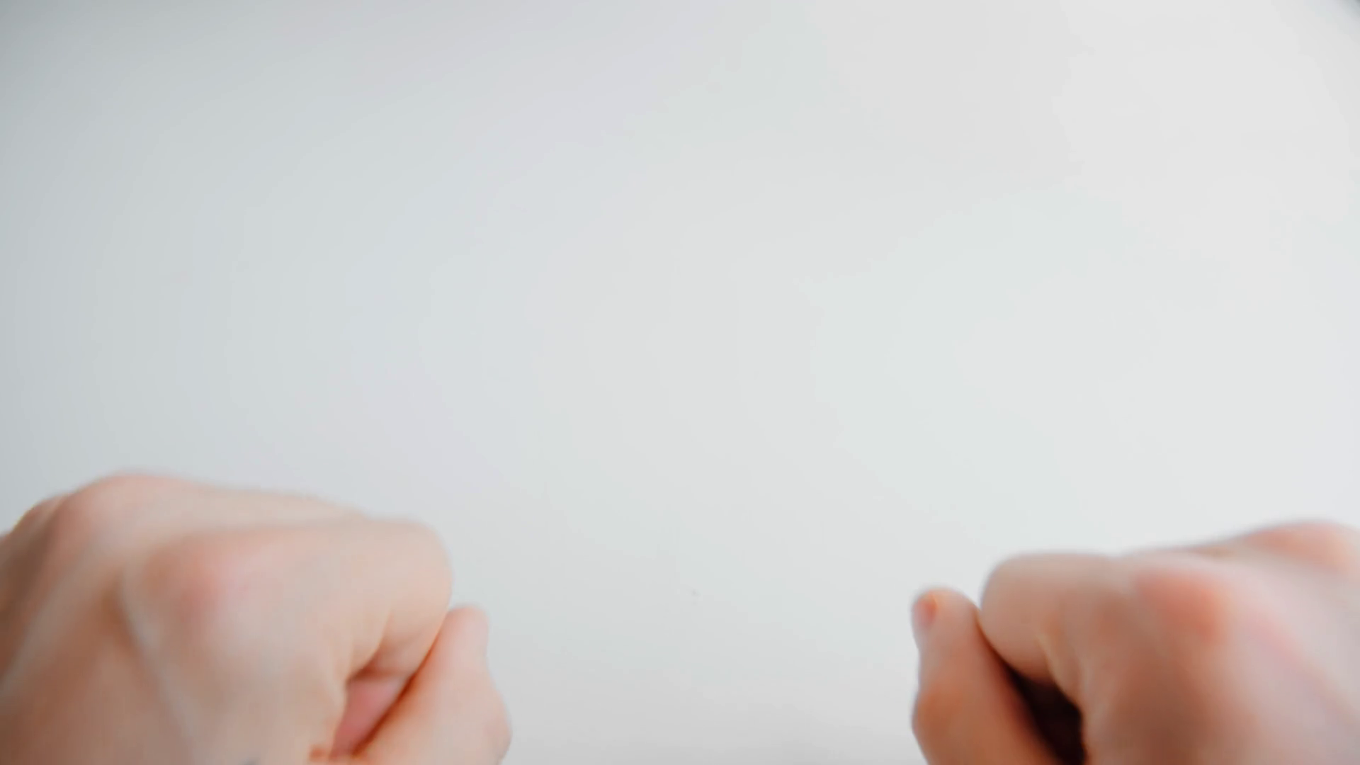 Man Hold Two Hands In Fists On Isolated Stock Footage SBV-338497815 ...