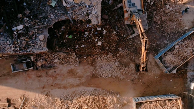 Demolition Of Building Stock Footage: Royalty-Free Video Clips ...