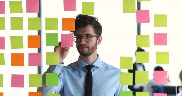 Post It Notes Wall Stock Footage: Royalty-Free Video Clips - Storyblocks