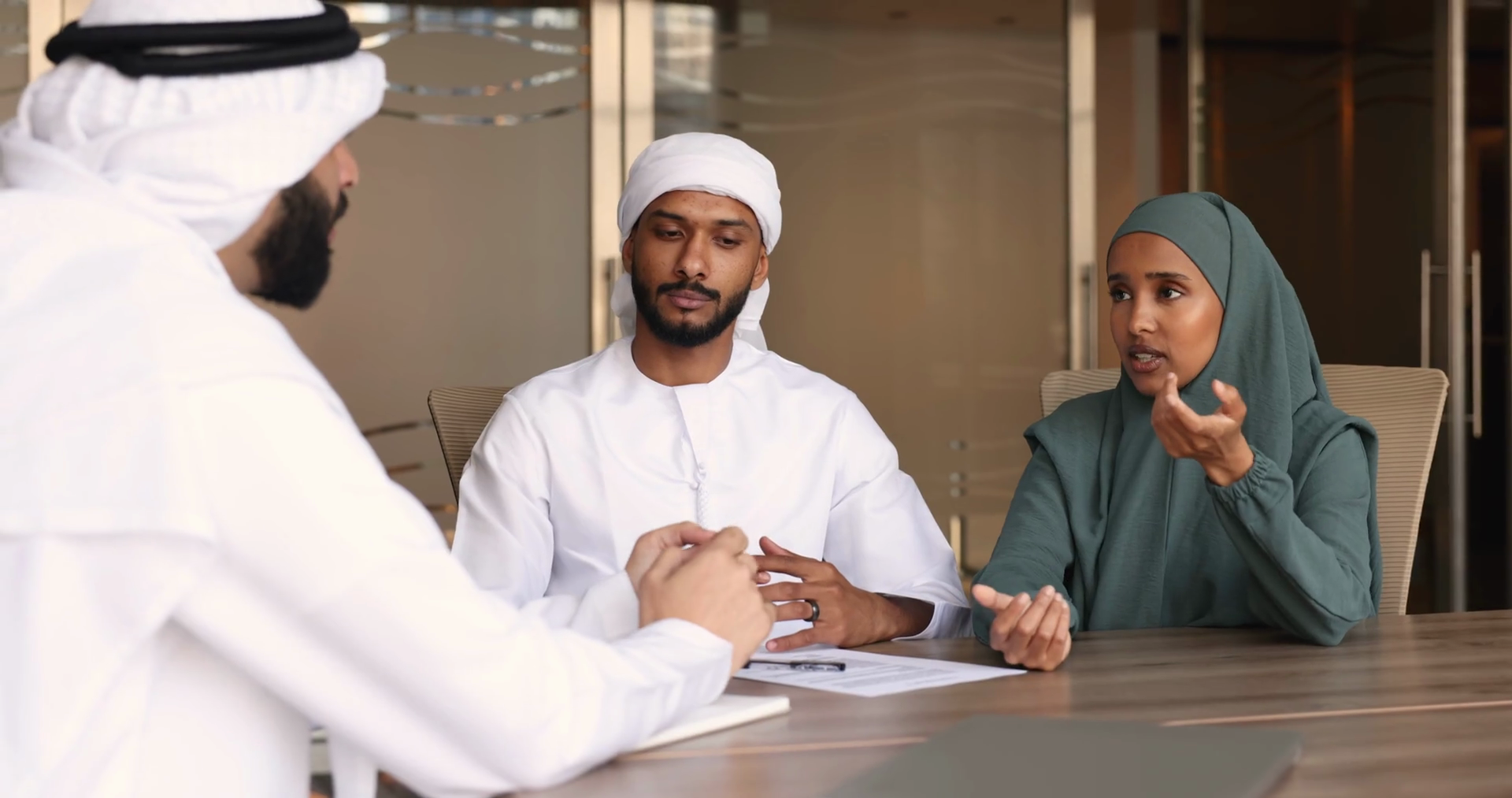 Arabian Male Lawyer Financial Advisor Bank Stock Footage SBV-348571904 ...