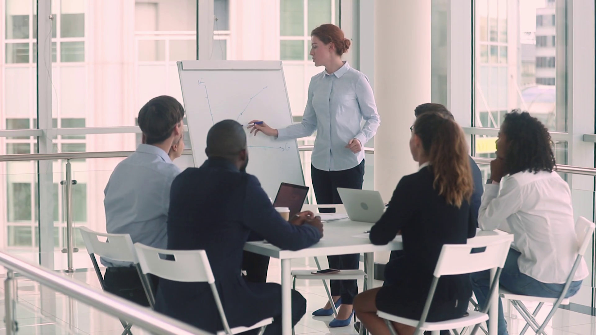 Female Business Trainer Teaching Stock Footage SBV-338184494 - Storyblocks