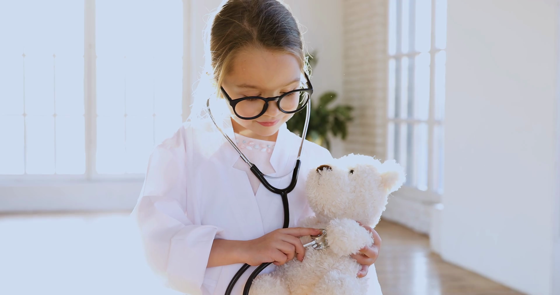 Preschool Child Playing Doctor With Toy Stock Footage SBV-338317370 ...