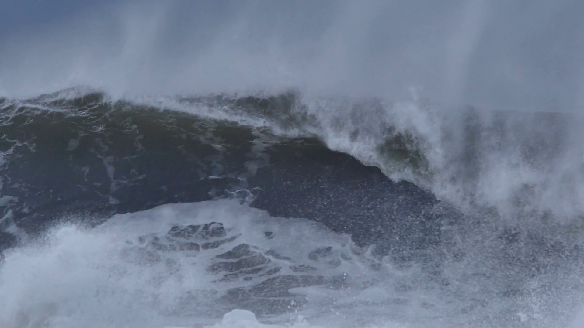 Big Ocean Sea Waves Crashing On Coastal Stock Footage SBV-307684241 ...