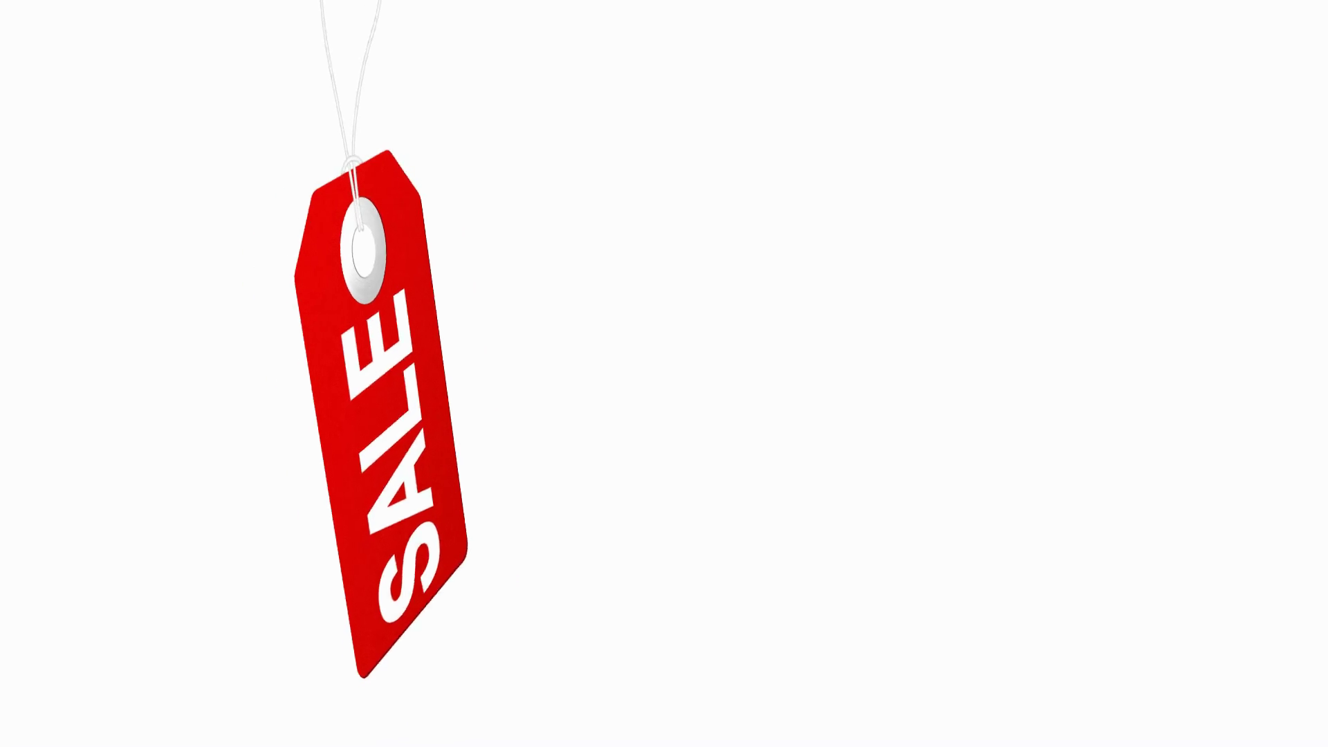Big Sale Animation With Red Tags Shopping Stock Motion Graphics SBV ...