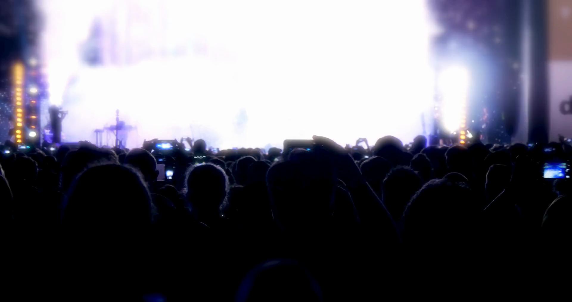 Concert Crowd At Live Music Stage Event Stock Footage SBV-304590678 ...