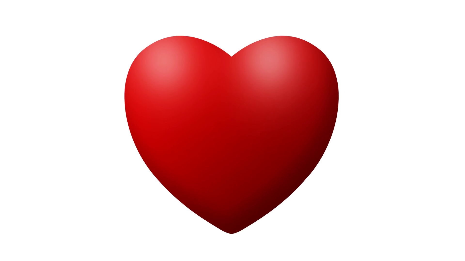 Love Heart Thumping Beating On White Stock Footage SBV-304100225 ...