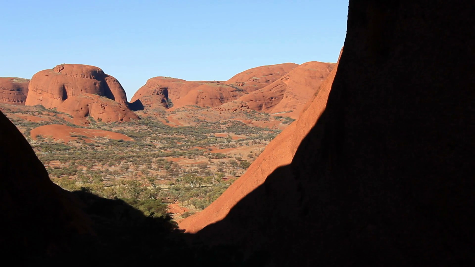 Outback Australia Landscape Red Desert Sand and Dry Arid Grasslands ...