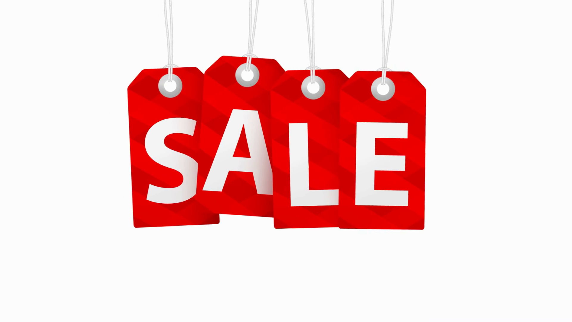 Sale Animation With Red Tags Shopping Sales Stock Motion Graphics SBV ...