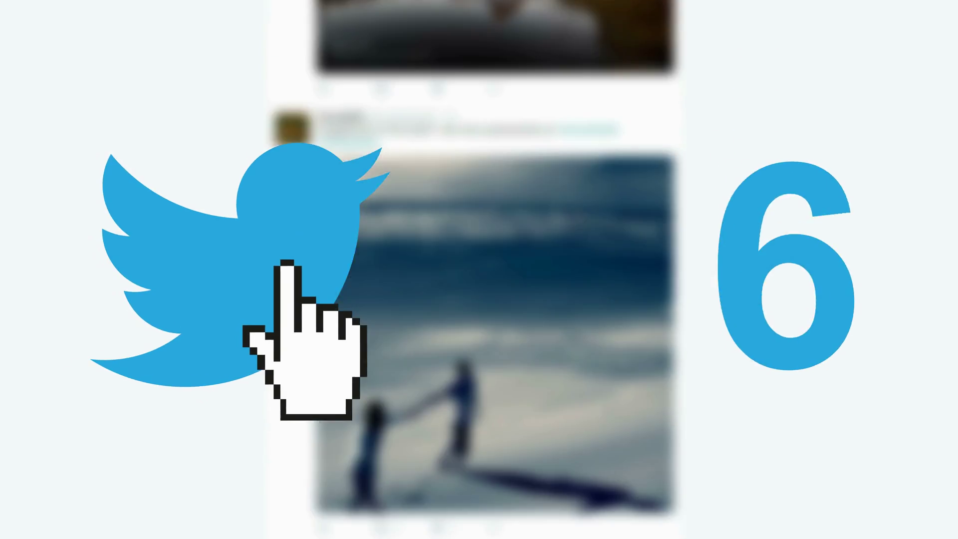 Twitter social media message button "tweets" retweets counter hand ...