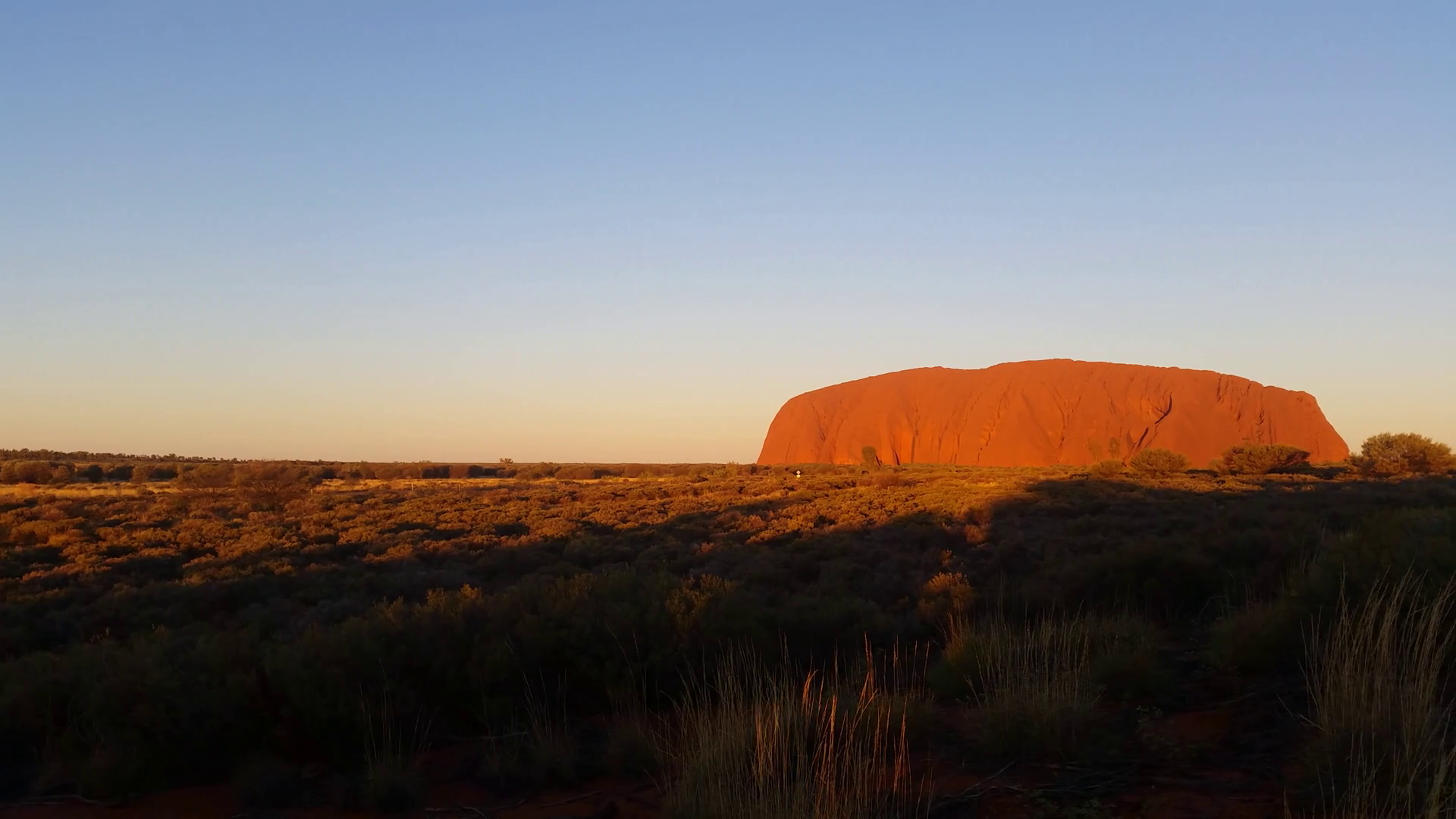 Uluru Ayers Rock Landmark Outback Australian Stock Footage SBV ...