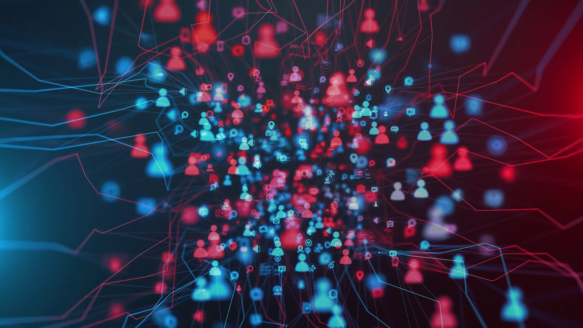 Animated Social Platform Nodes Connecting Stock Footage SBV-352691061 - Storyblocks