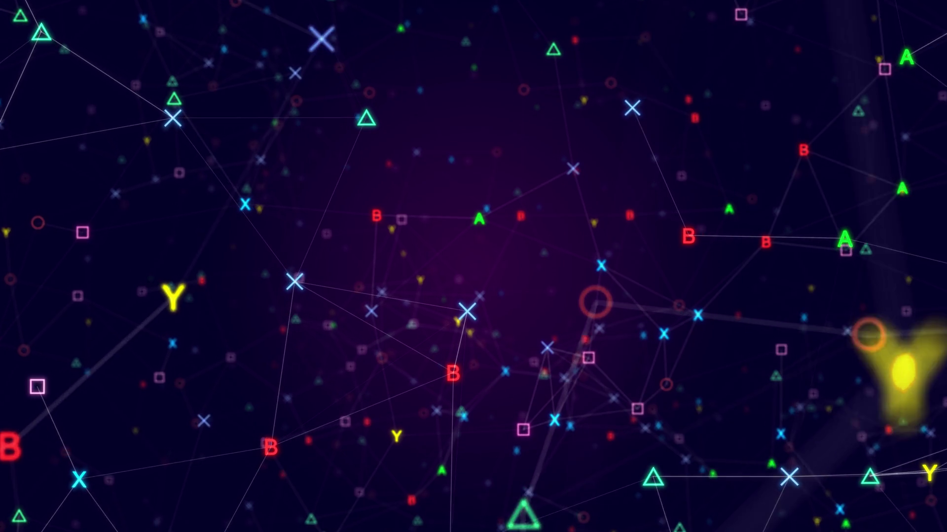 Iconic Video Game Background: Console Design Stock Footage SBV ...