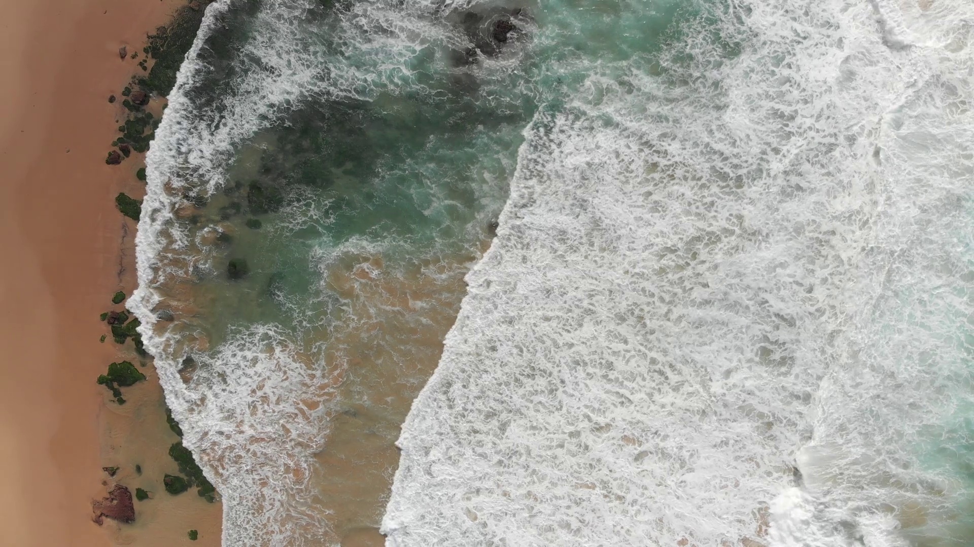 Beach aerial ocean seascape top view of seashore coast Australia Stock ...