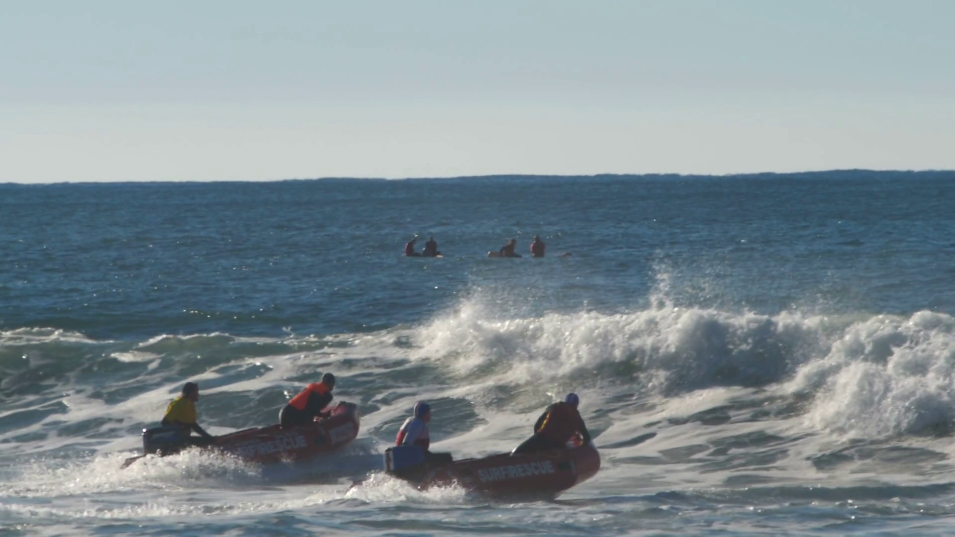 Lifeguard Surf Life Saving Inflatable Rescue Stock Footage SBV ...