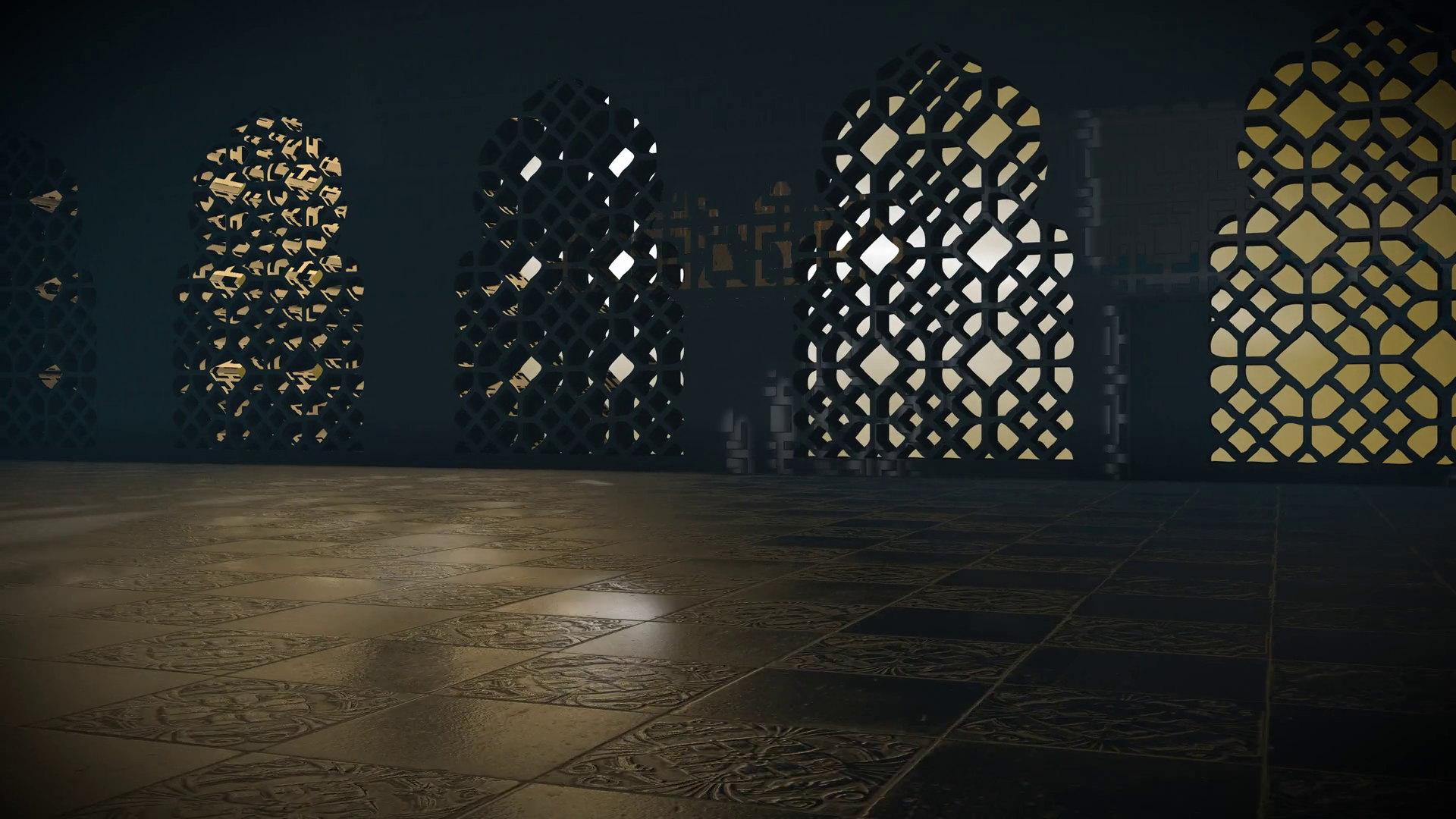 Ramadan Kareem Islamic Mosque Window Quran Stock Footage SBV-324140190 ...