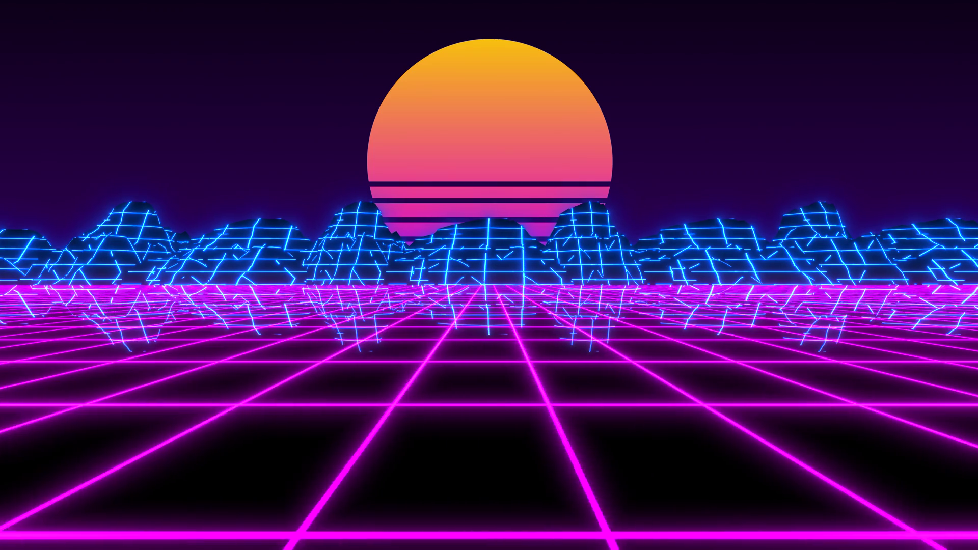 Vaporwave Retro Futuristic 80's Synthwave Stock Footage SBV-338827671 ...