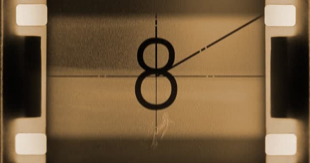 Old Film Reel Countdown Stock Footage: Royalty-Free Video Clips ...