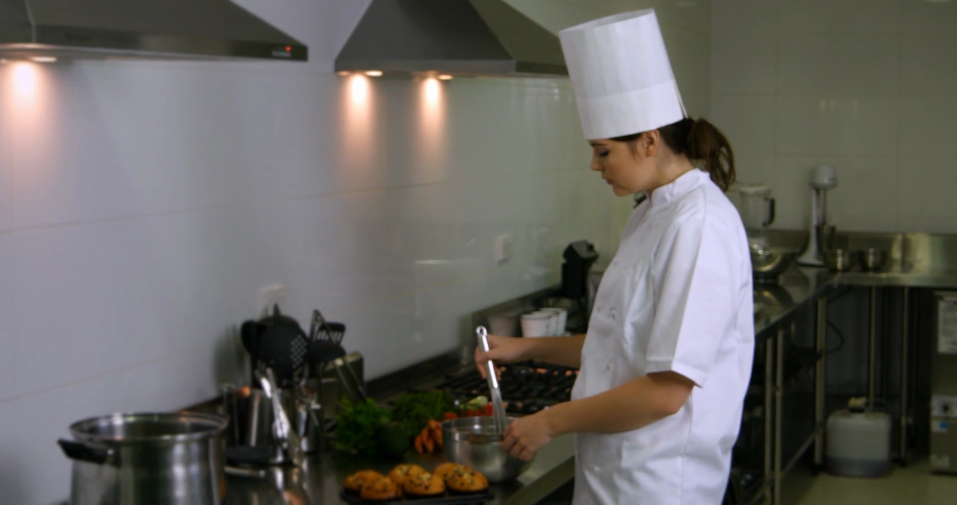 Talented Chef Preparing Delicious Food In Stock Footage SBV-314483209 ...