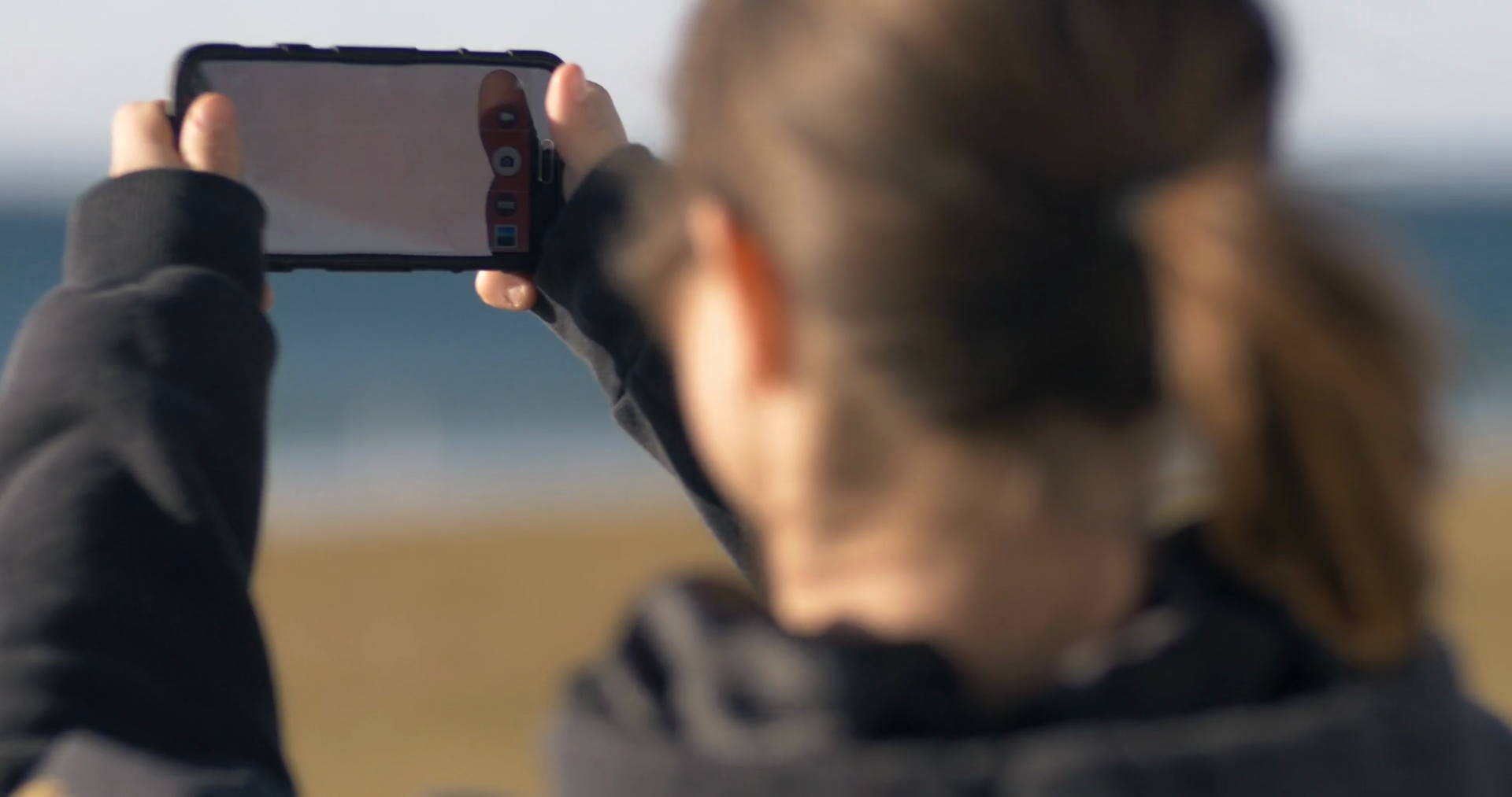 Woman Taking Photographs Using Mobile Cell Stock Footage SBV-302103929 ...