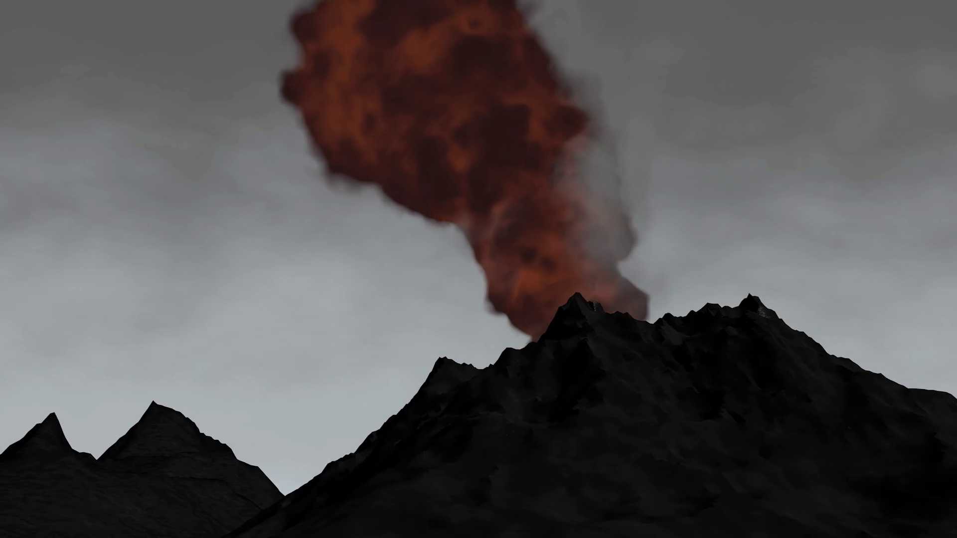 3d Animation Volcano Eruption Nature Lava Stock Motion Graphics SBV ...