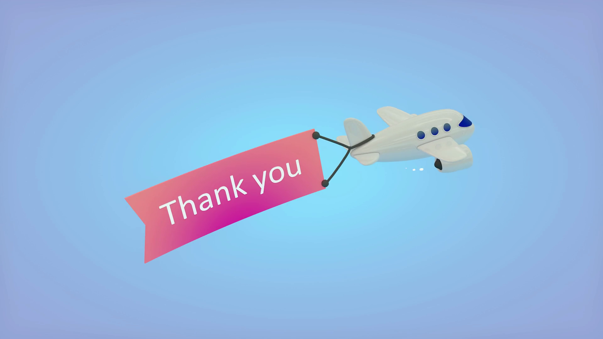 Airplane On Blue Background With Text On Stock Motion Graphics SBV ...