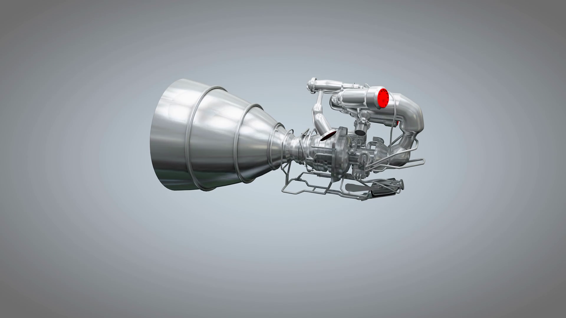 Artist Concept Rendering Rocket Engine Model Stock Motion Graphics SBV ...
