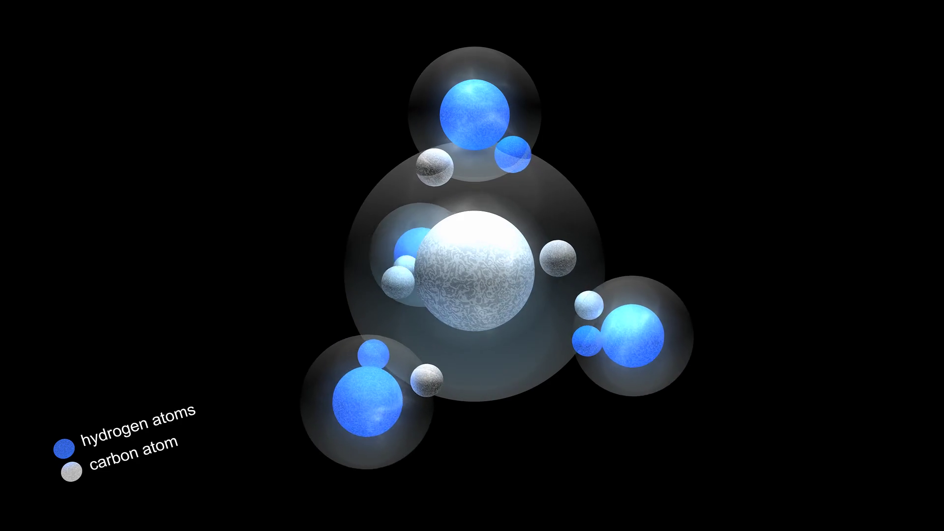 Artist Render Methane Molecule Structure Stock Motion Graphics SBV ...