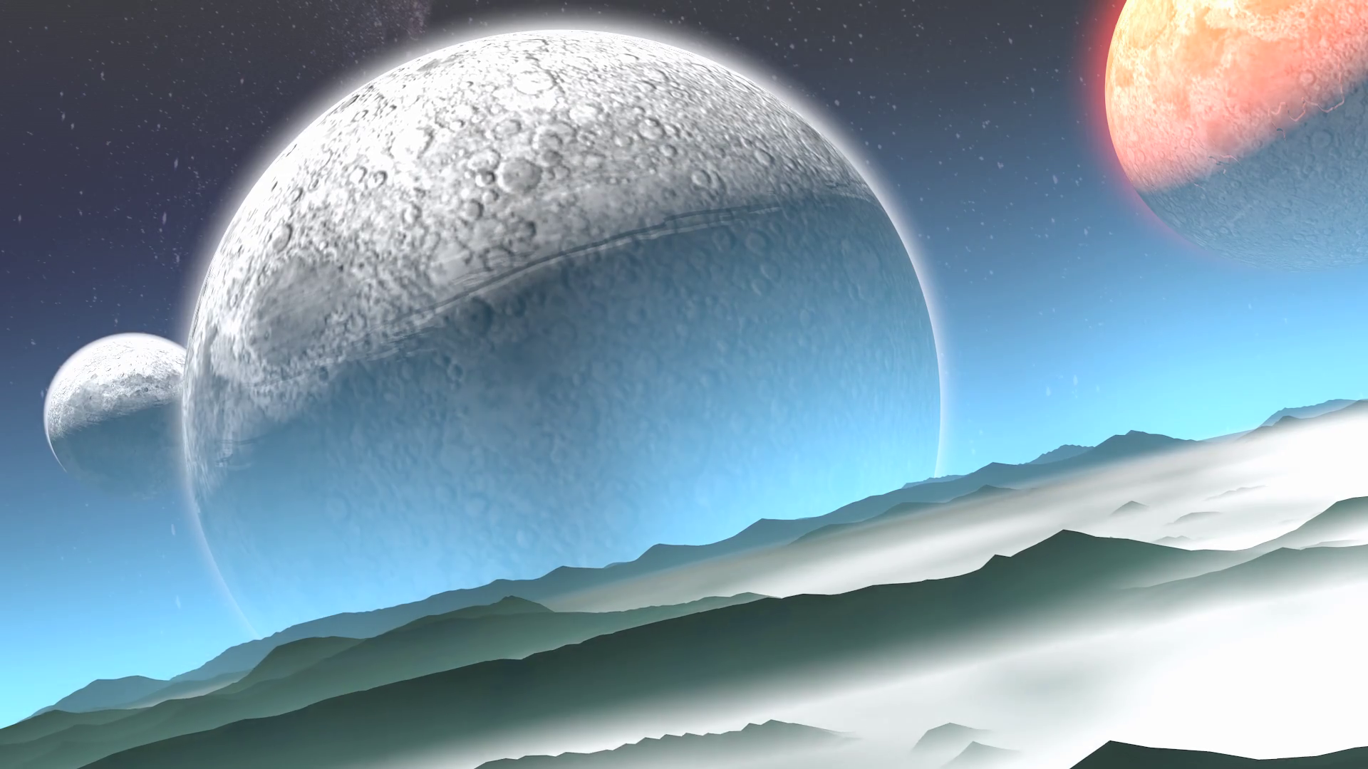 Artist Rendering Alien Planet Stars Space Stock Motion Graphics SBV ...