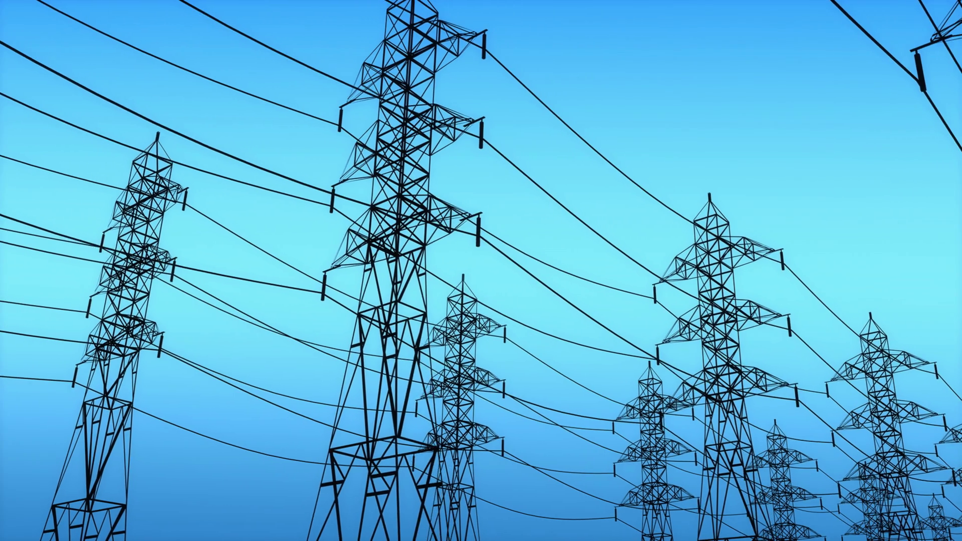 Cable Electric Energy Grid Power Pylon Stock Motion Graphics SBV ...