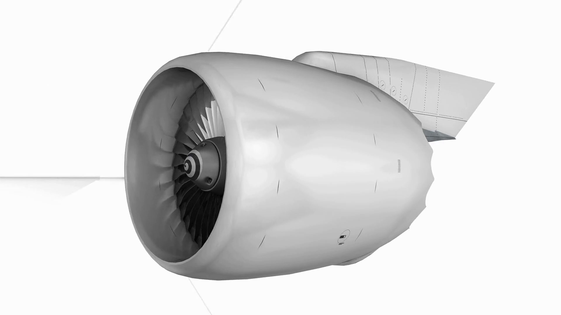 Commercial Jetliner Engine Technical Stock Motion Graphics SBV ...