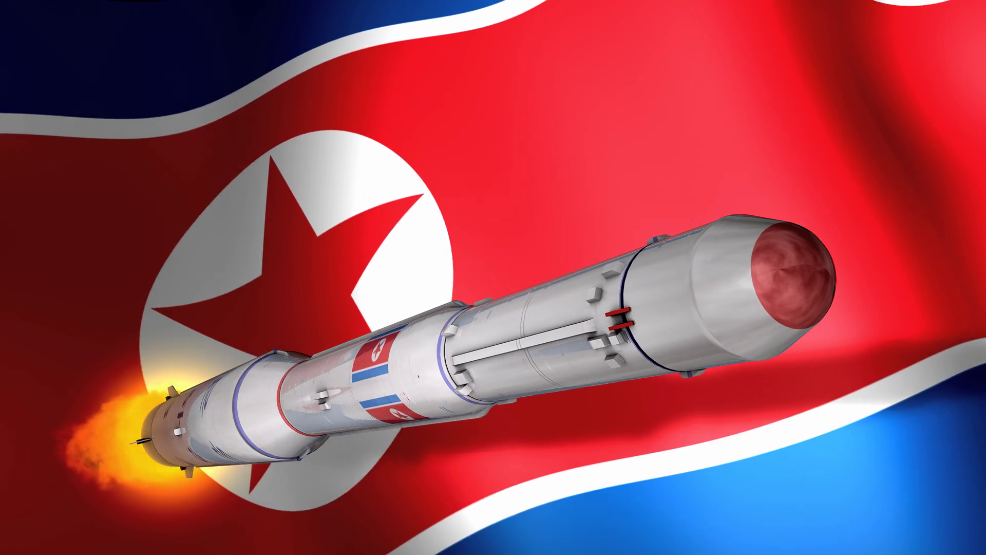 North Korea Dprk Long-range Rocket Unha-3 Stock Motion Graphics SBV ...