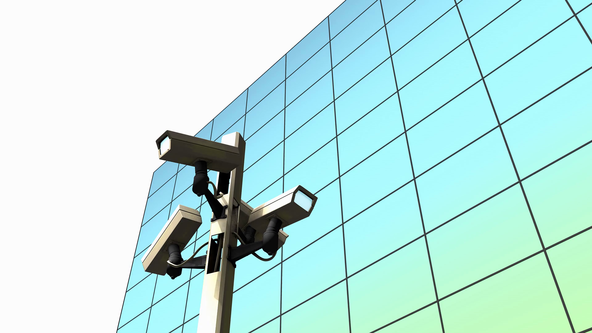 Public surveillance camera, cctv, monitor, police, state, authority ...