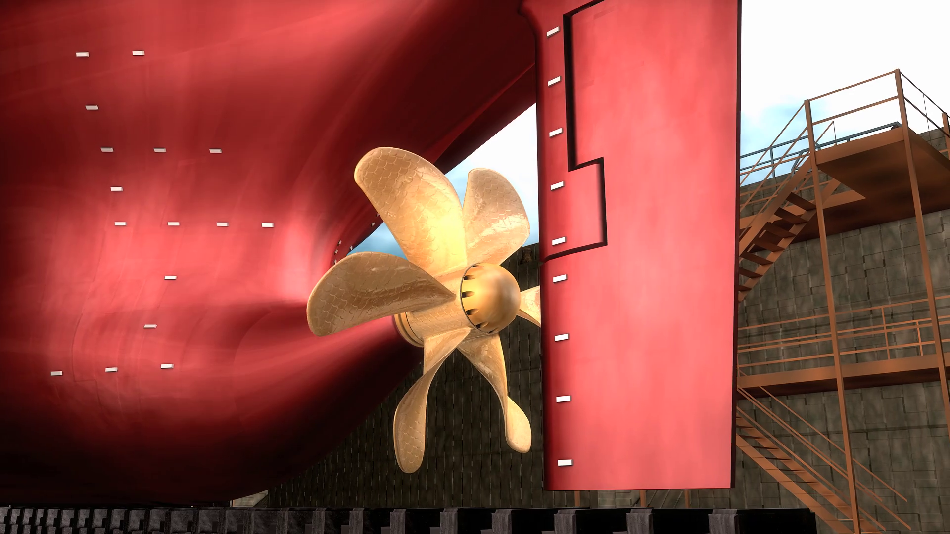 Ship Propeller Machine Engine Thruster Stock Motion Graphics SBV ...