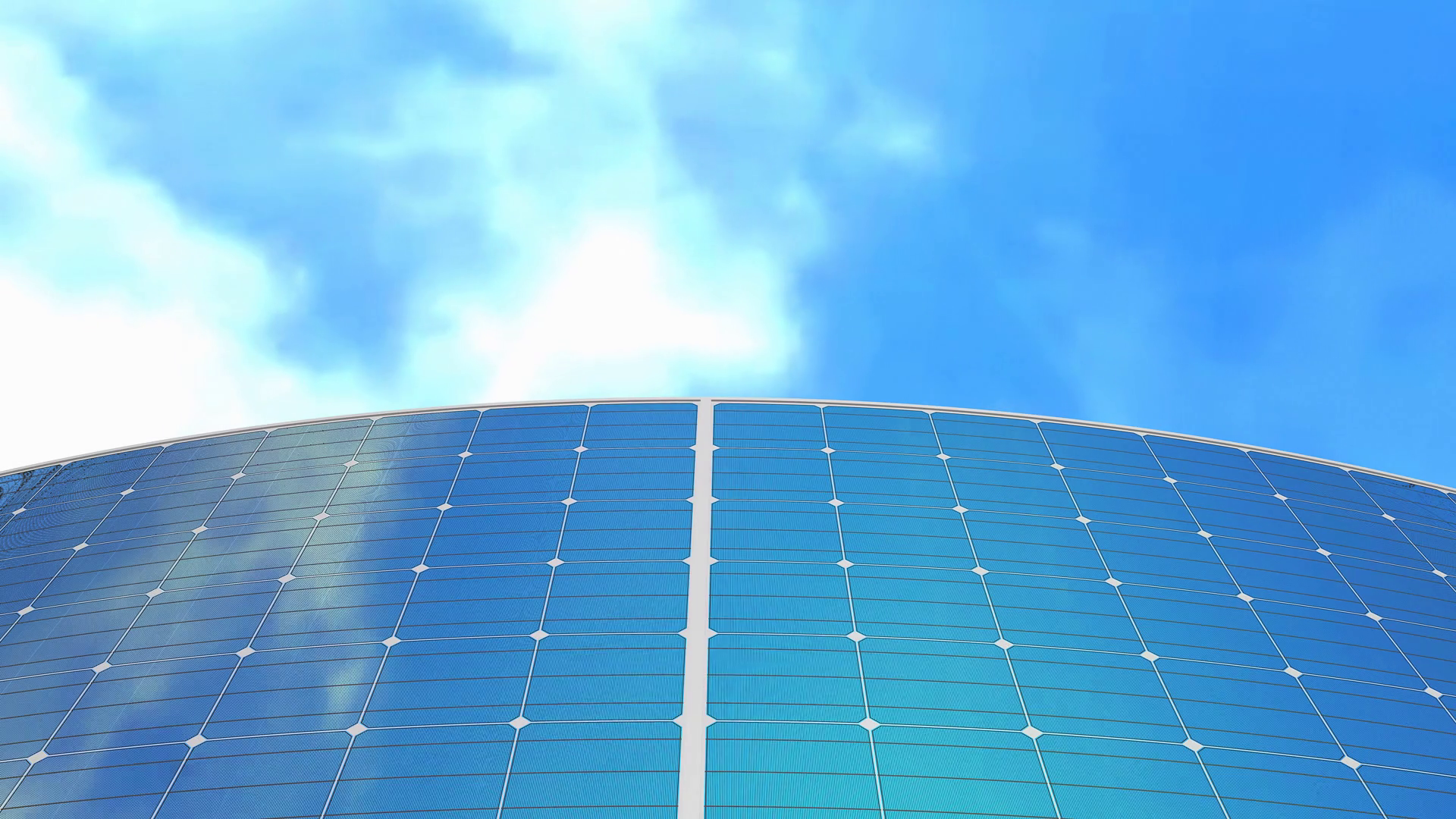 Solar panel and sky background, concept animation Motion Background 00: ...