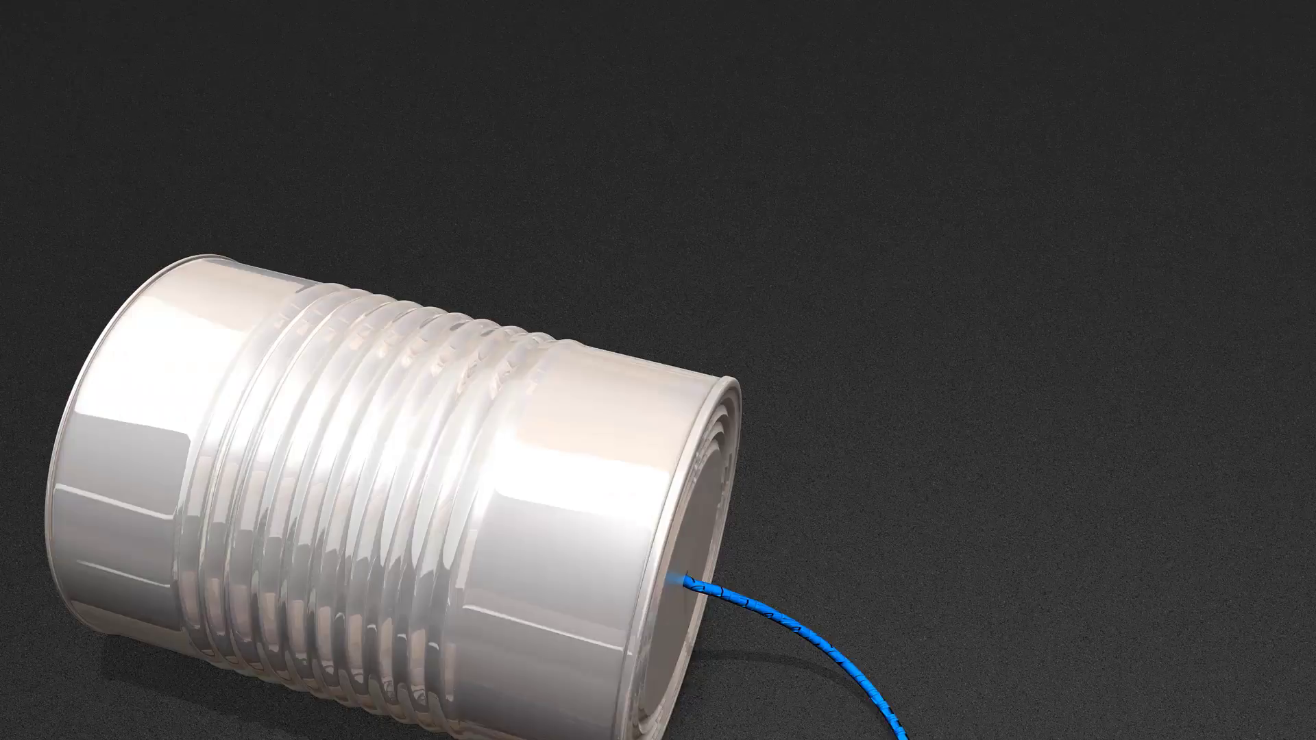 Tin Can Phone Basic Simple Wire Transmit Toy Stock Motion Graphics SBV ...