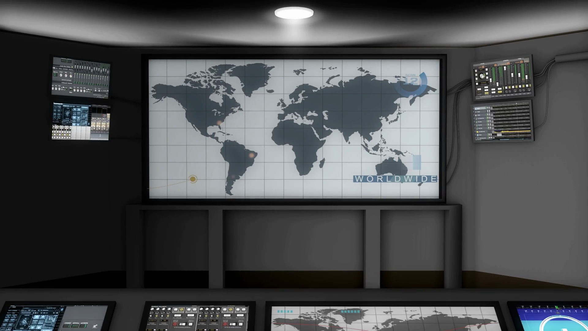 Artist Rendering High-tech Command Center Stock Motion Graphics SBV ...