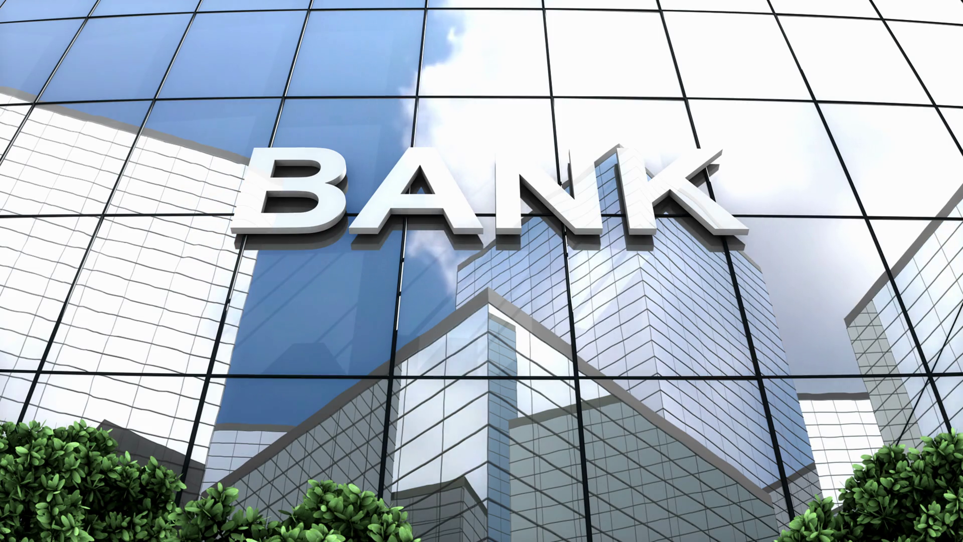Bank Building Blue Sky Time-lapse Stock Motion Graphics SBV-323675883 ...