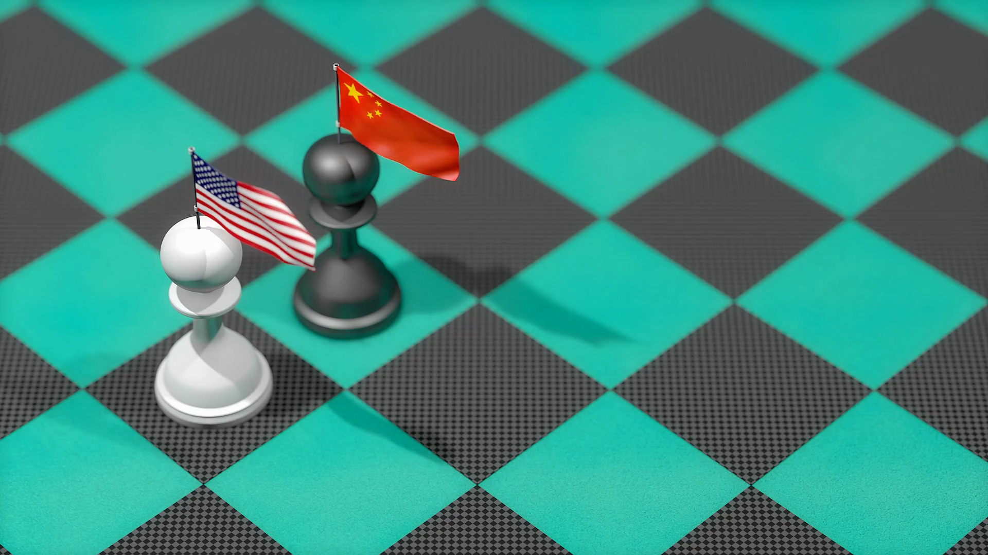 Chess Pawn With Country Flag United States Stock Motion Graphics SBV ...