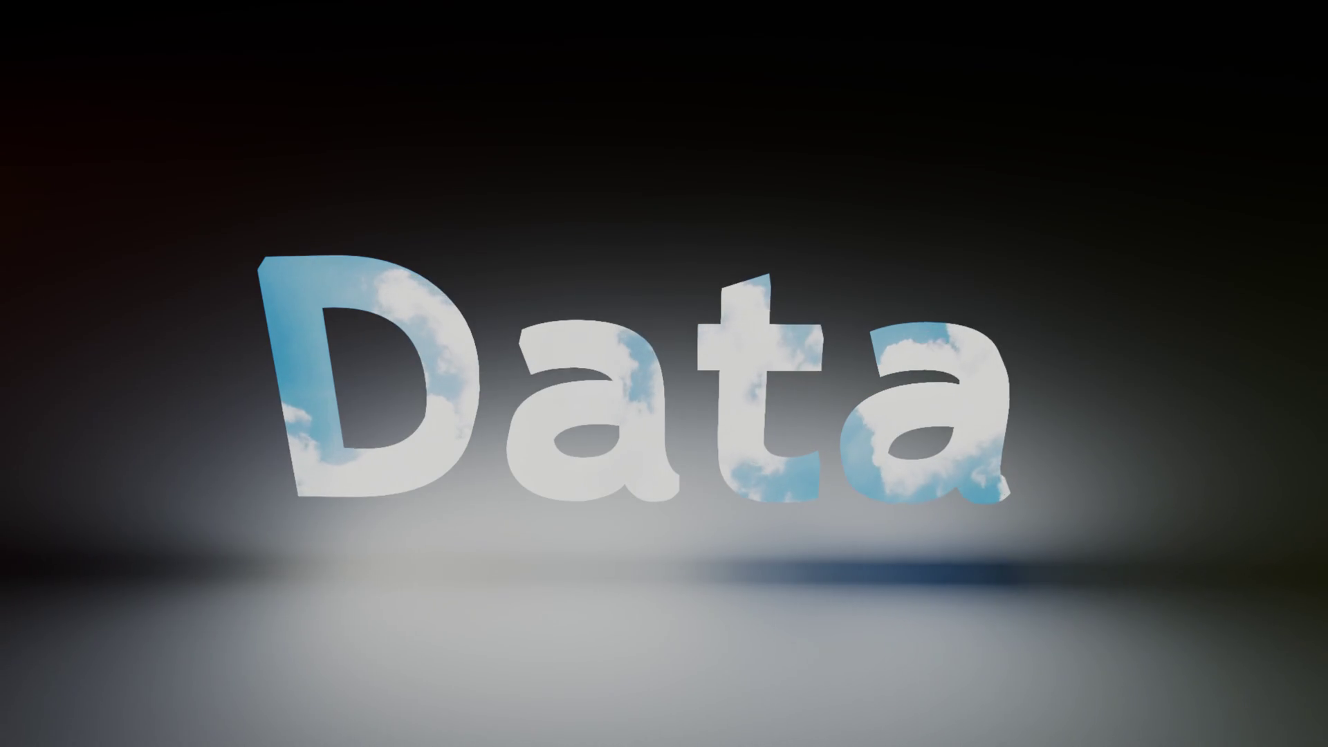 Cloud Imagery In Data Text Representing Stock Motion Graphics SBV ...