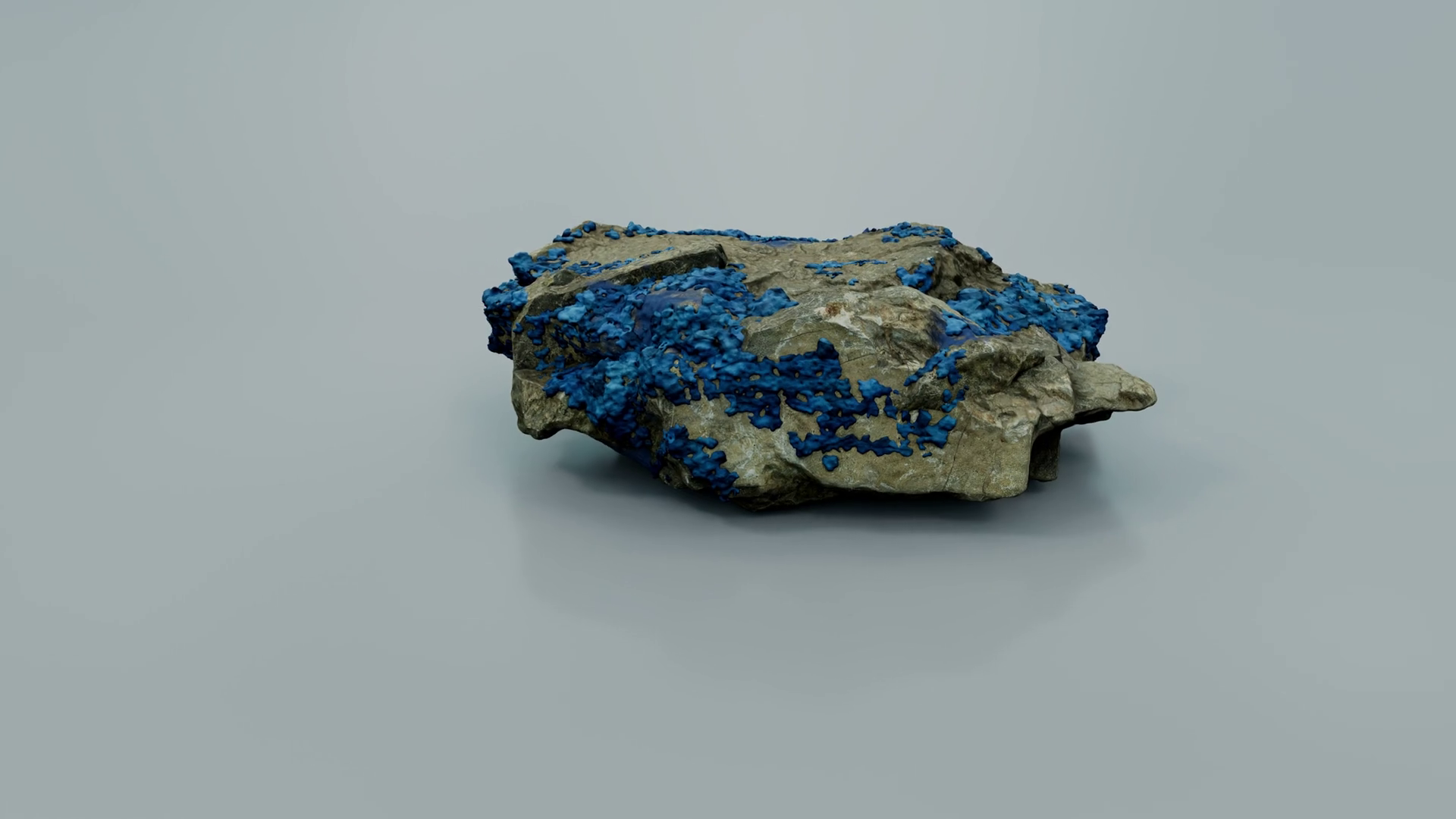 Raw Cobalt Mineral Displayed Against Plain Stock Motion Graphics SBV ...