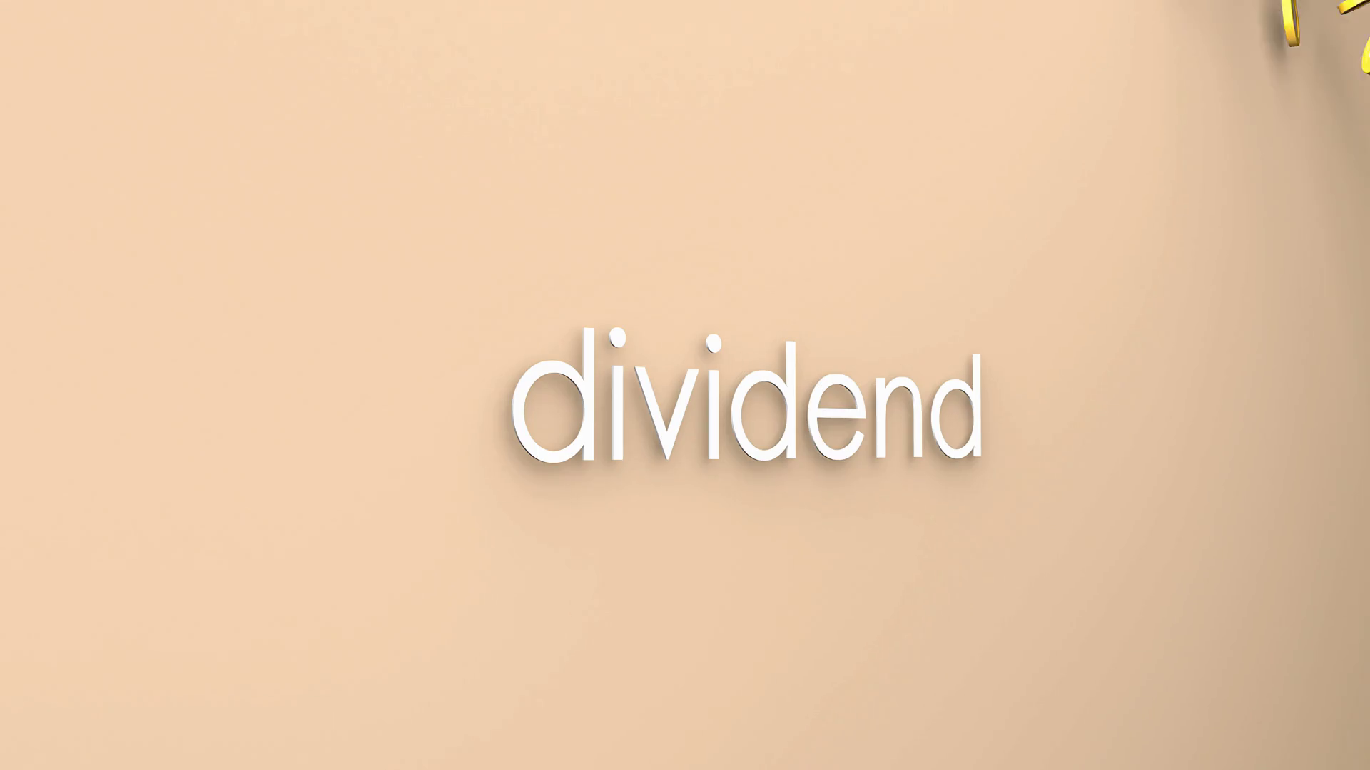 Dividend Return Increasing Animation Stock Motion Graphics SBV ...