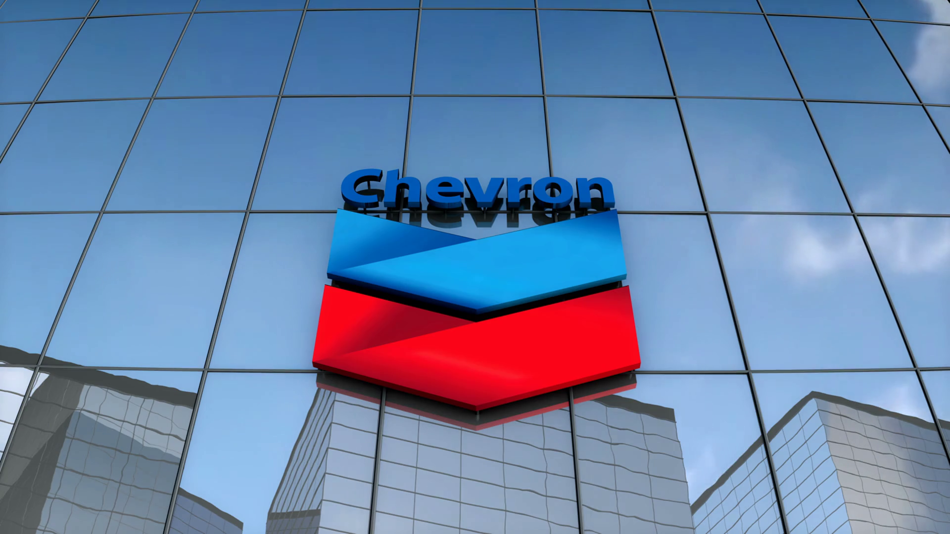 Editorial Chevron Logo On Glass Building Stock Motion Graphics SBV ...
