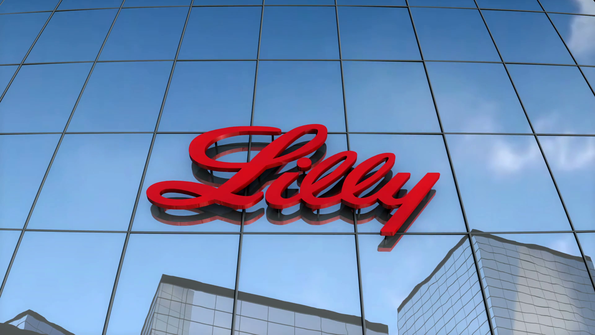Editorial Eli Lilly & Co Logo On Glass Stock Motion Graphics SBV ...