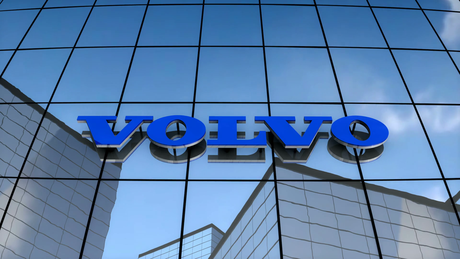 Editorial Volvo Logo On Glass Building Stock Motion Graphics SBV ...