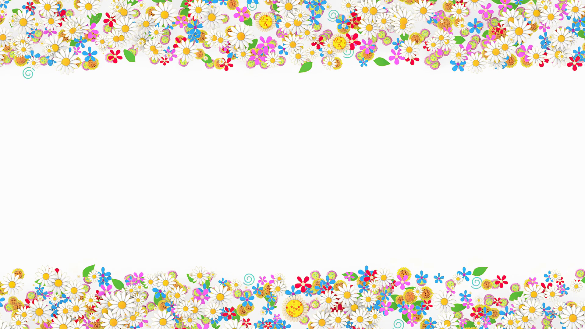 Floral Border Placeholder Background Flower Stock Motion Graphics SBV ...